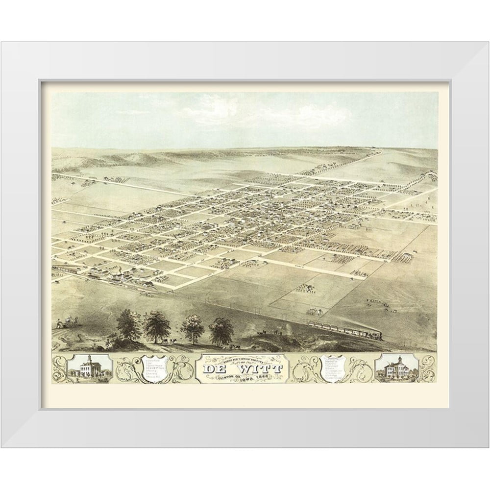 Ruger 31x26 White Modern Wood Framed Museum Art Print Titled - De Witt ...