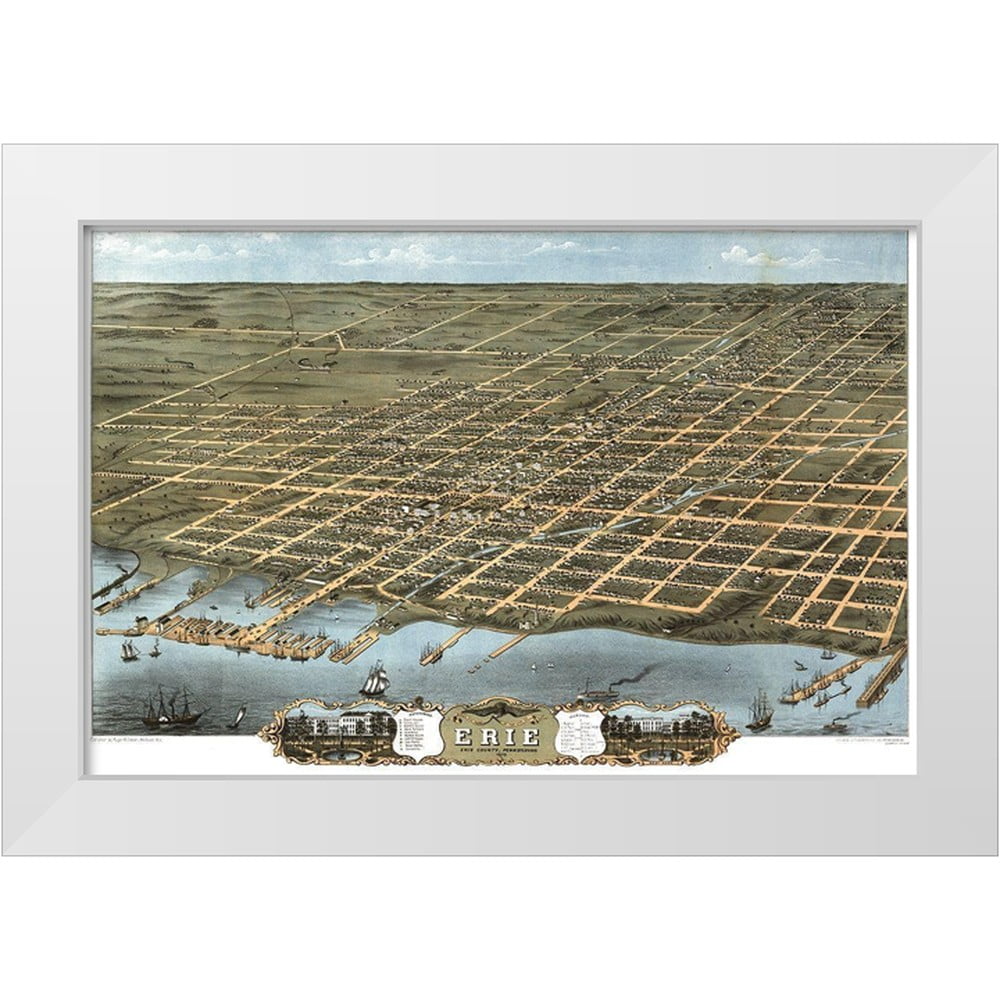 Ruger 32x22 White Modern Wood Framed Museum Art Print Titled - Erie ...