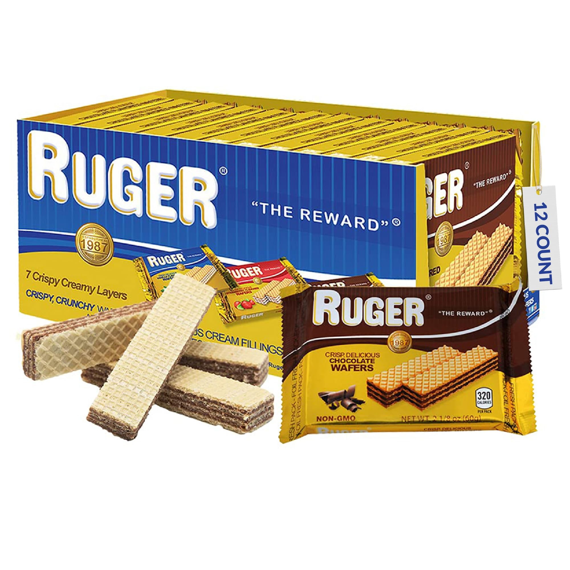 Ruger Wafers Austrian Chocolate Wafers, 2.125 NSD3 Ounce (Pack ...