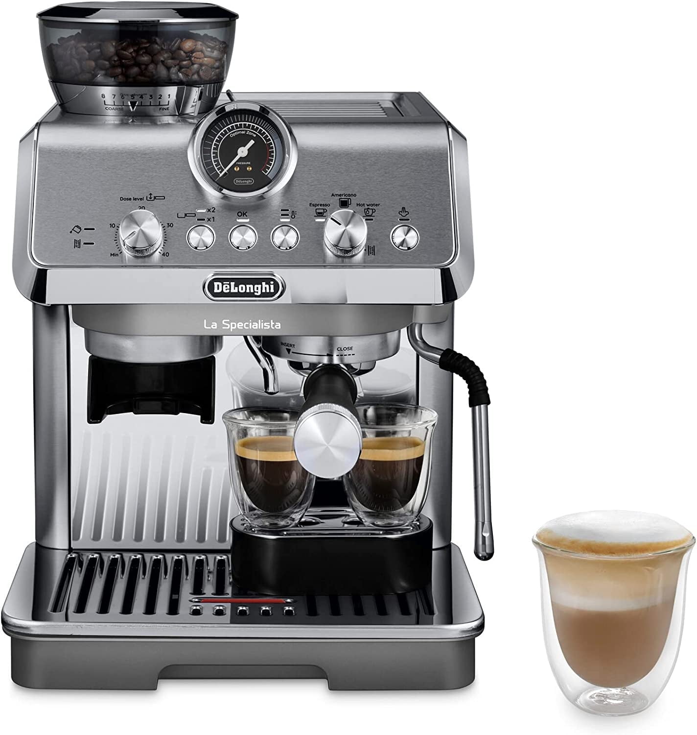 De'Longhi La Specialista Arte Espresso Machine with Grinder, Metal ...