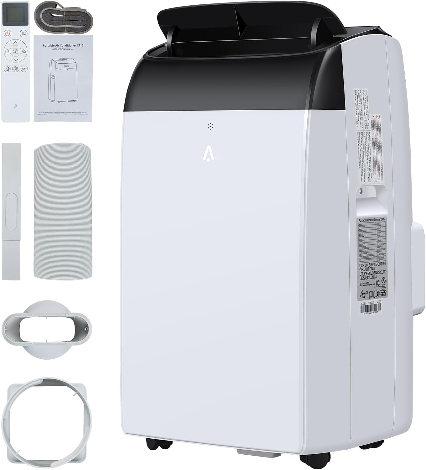 Rugerasy 12,000BTUs Portable Air Conditioner,Room Air Conditioning ...