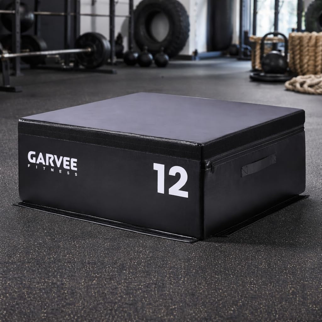 Rugerasy 12 Inch Plyo Box,Soft Plyometric Box,Stackable Adjustable ...