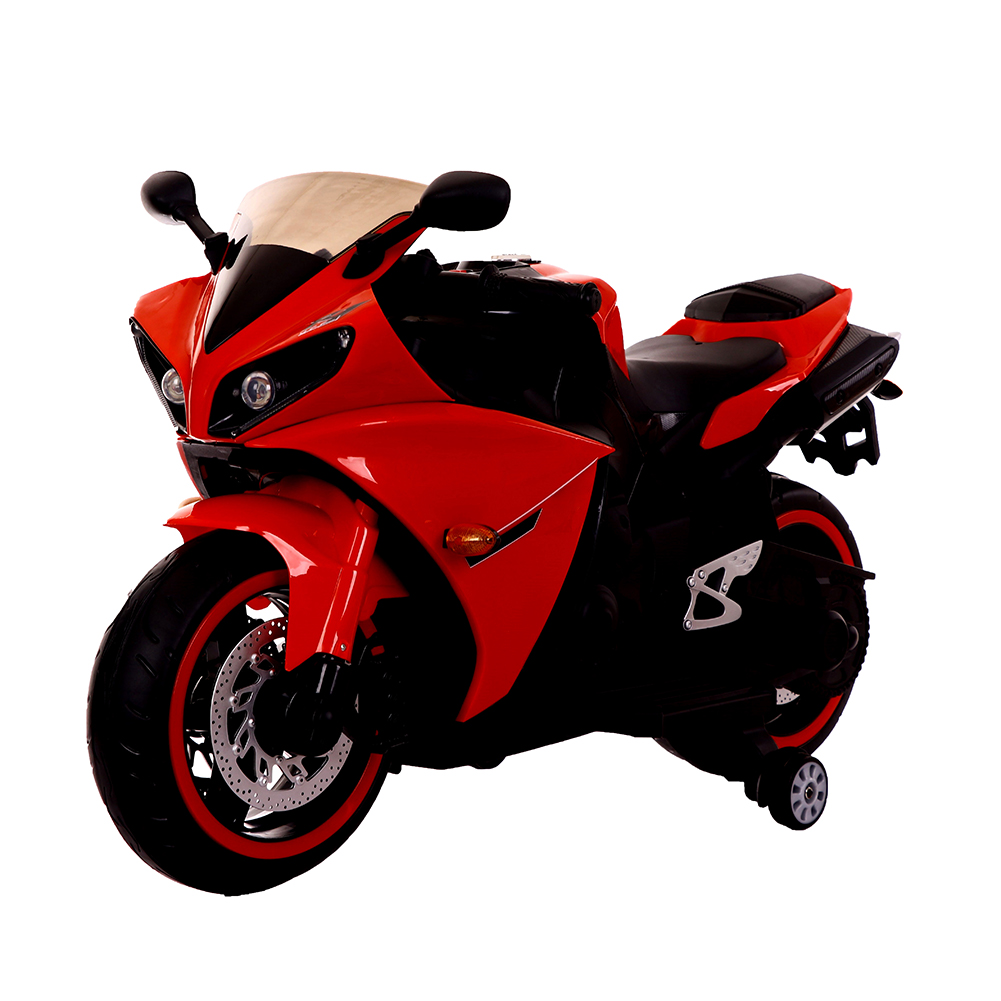 Rugerasy 12V Ride On Motorcycle With Training Wheels, Battery Powered ...