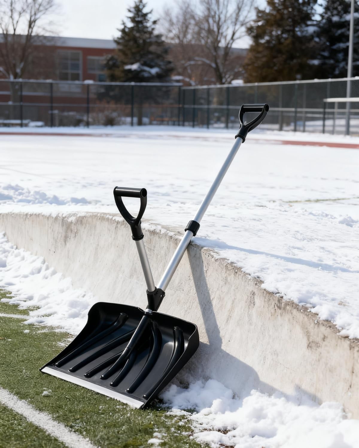 Rugerasy 18 Inch Aluminum Snow Shovel,Lightweight 3.5 lbs Shoveling ...