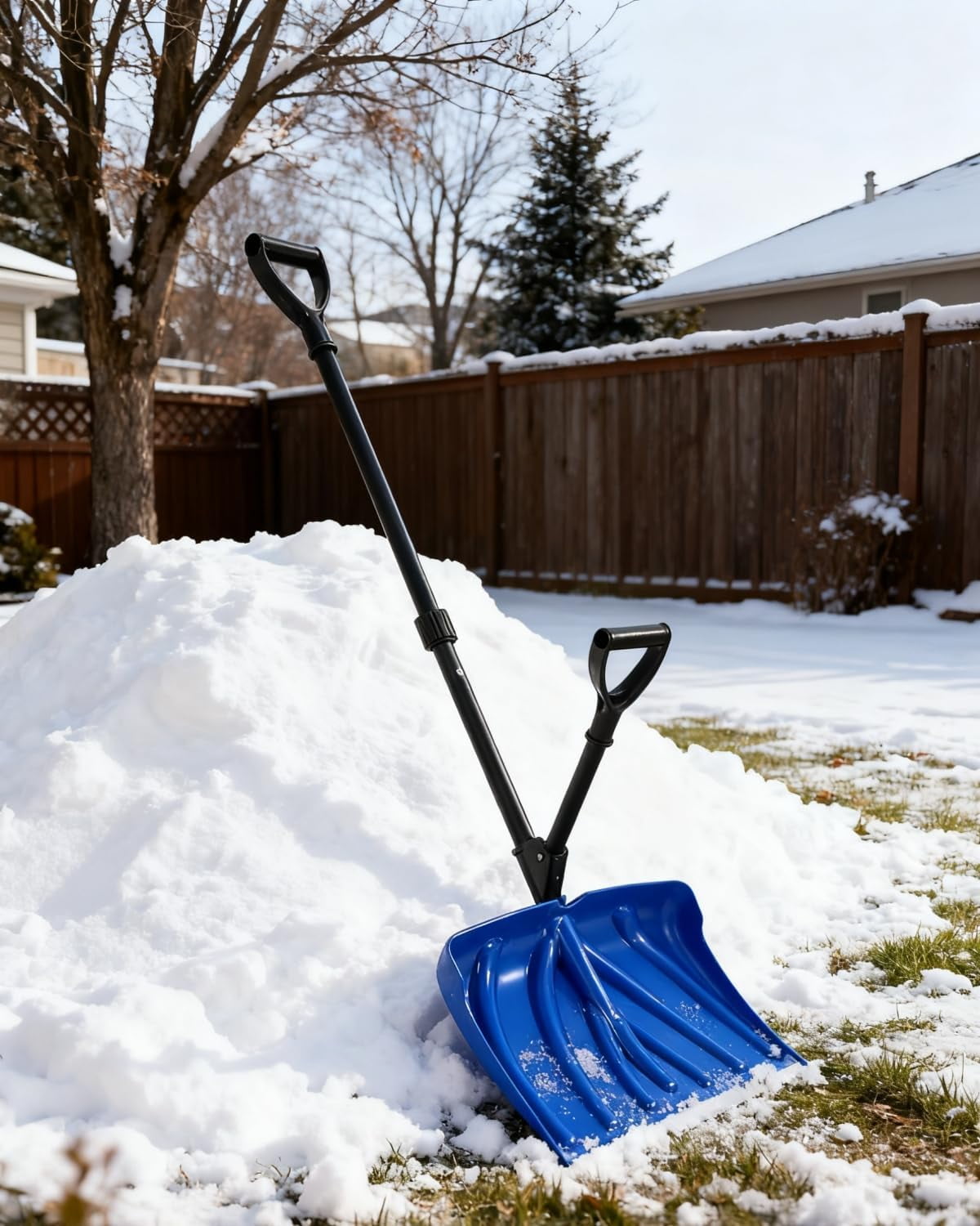 Rugerasy 18 Inch Snow Shovel with Blade,Portable Steel Shovels with ...