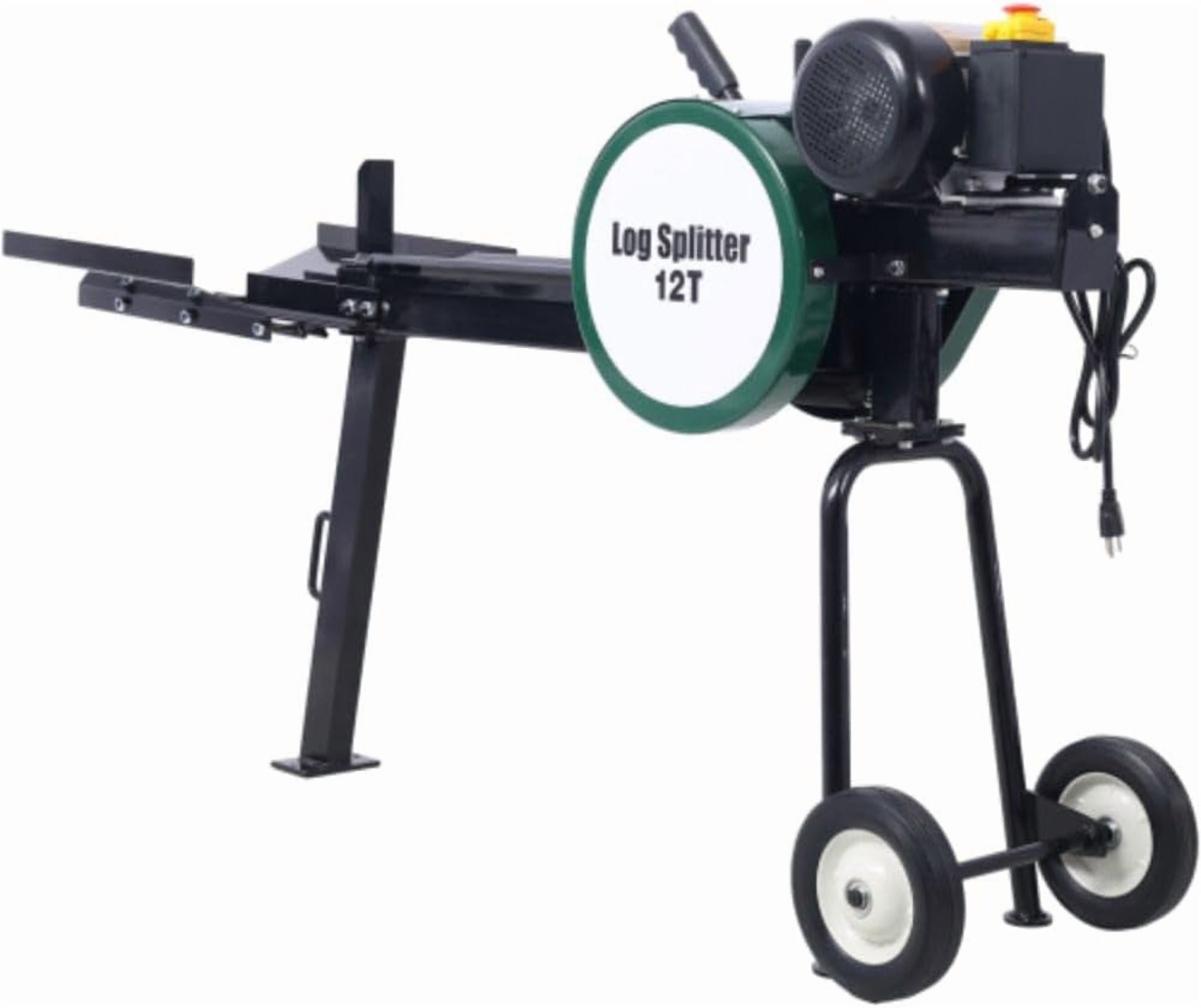 Rugerasy 20-inch 12 Ton Electric Log Splitter,2HP 16A Double Flywheel ...