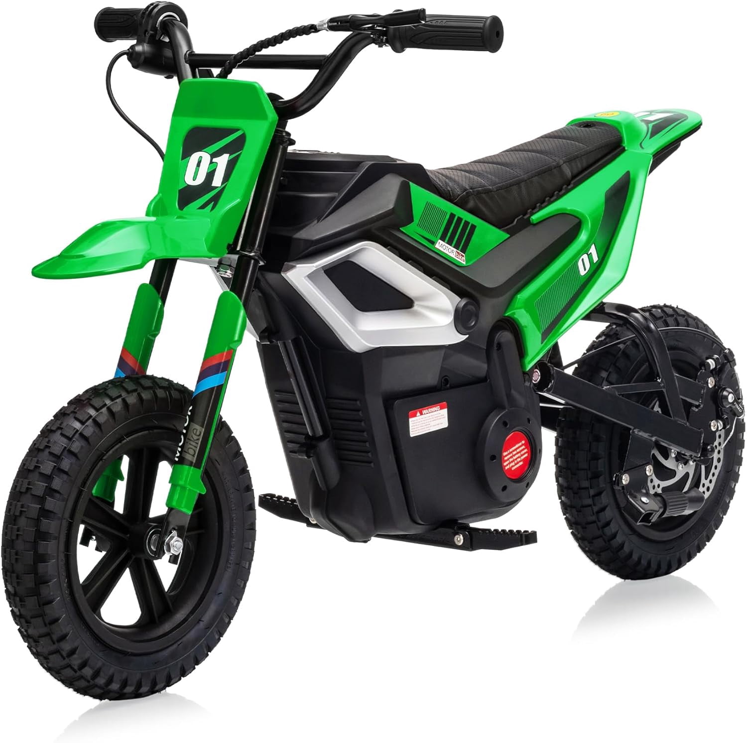 Rugerasy 24V Electric Dirt Bike,Ride on Motorcycle with Rear Wheel ...