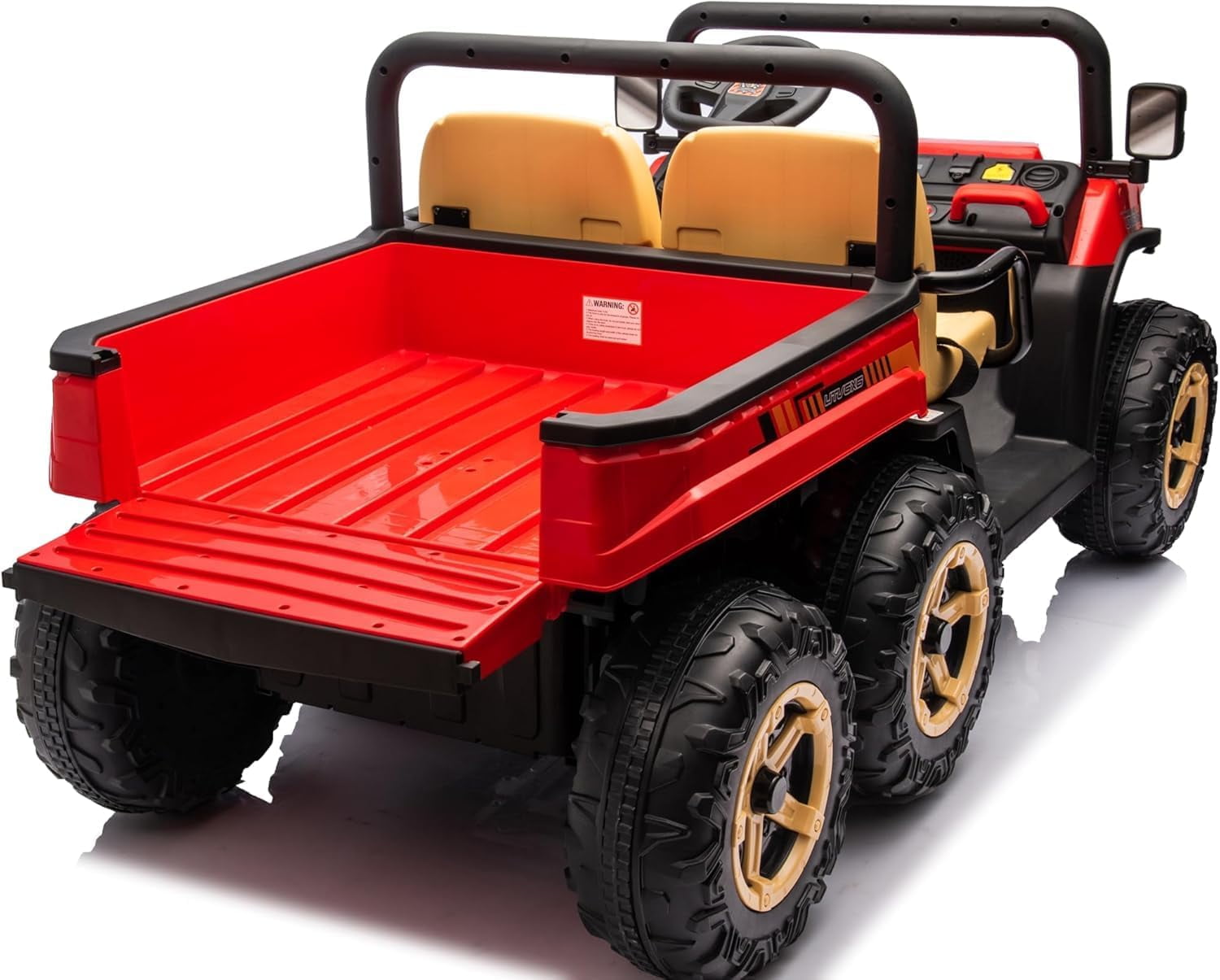 Rugerasy 24V Ride On Truck with Electric Dump Bed, 2 Seater Ride On ...