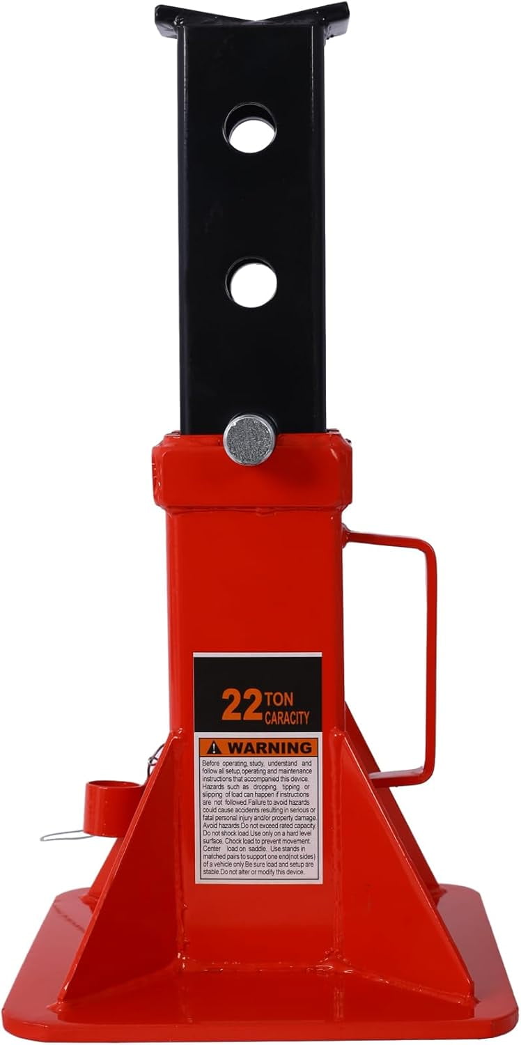 Rugerasy 2PC Pin Type Jack Stand,22 Ton (44,000 Lb) Capacity,Heavy Duty ...