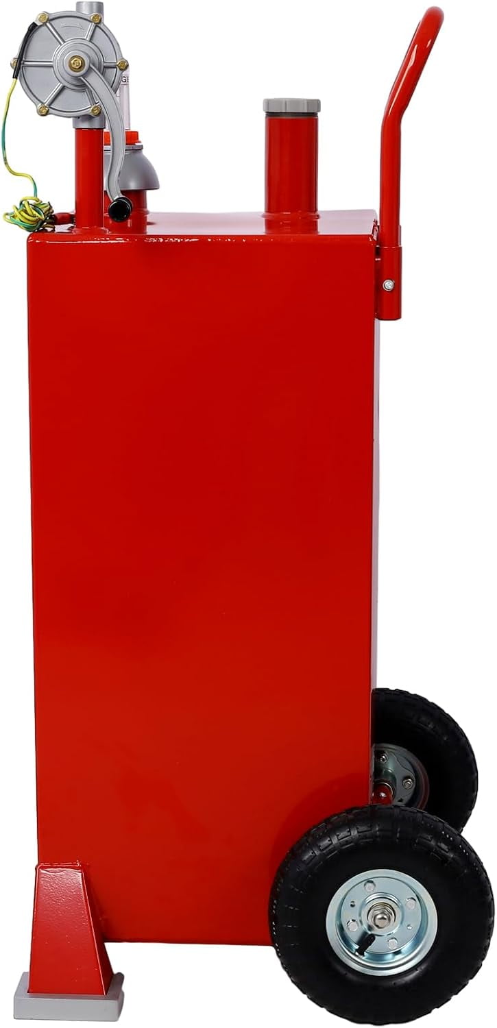 Rugerasy 30 Gallon Gas Caddy with Manuel Transfer Pump,Fuel Transfer ...