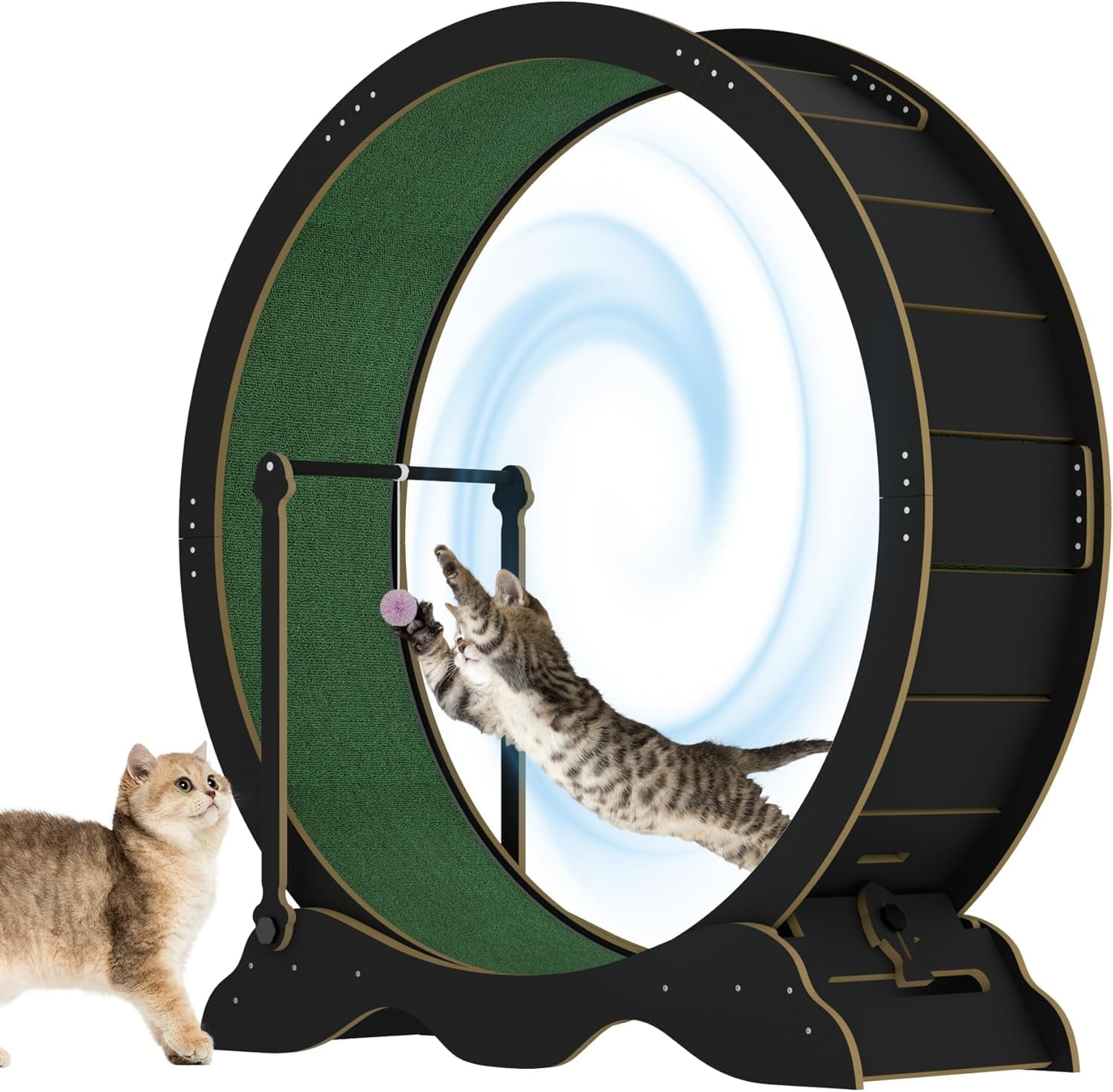 Rugerasy 48Inch Cat Wheel,15Inch Super Wide Tread Quiet Spinner ...