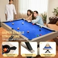 Rugerasy 7 FT Pool Table,84In Billiard Tables,Outdoor Solid Wood Pool Table with 2 Cue Sticks ...