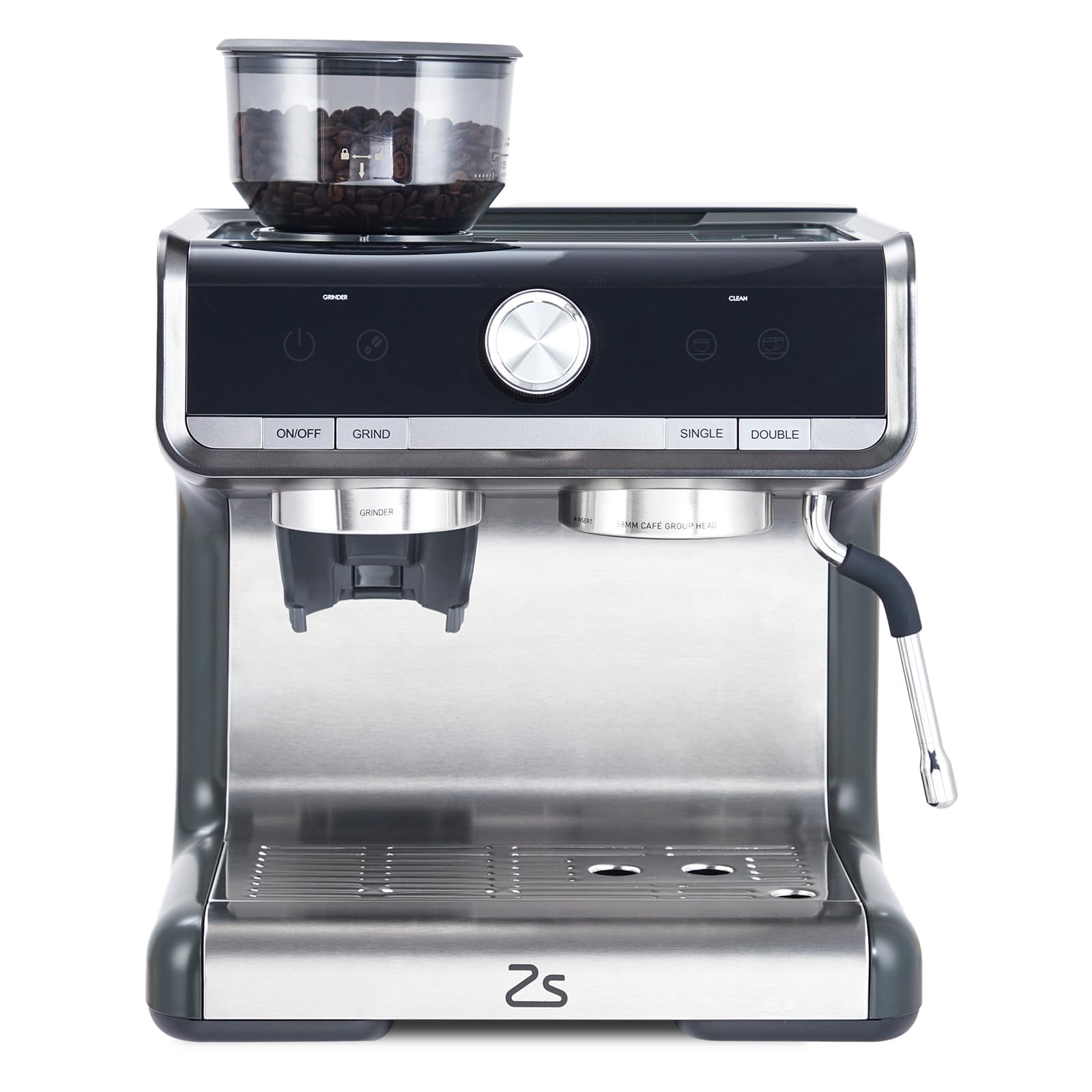 Rugerasy Espresso Coffee Machine with Grinder, 20 Bar Semi-Automatic ...