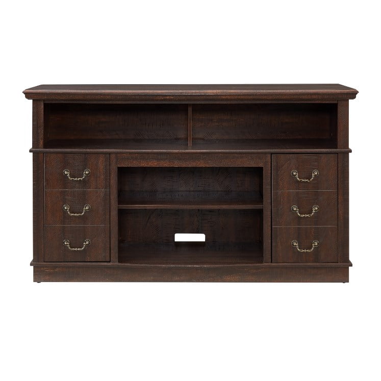Rugerasy Farmhouse TV Stand For TV Up To 65", Rustic Entertainment ...