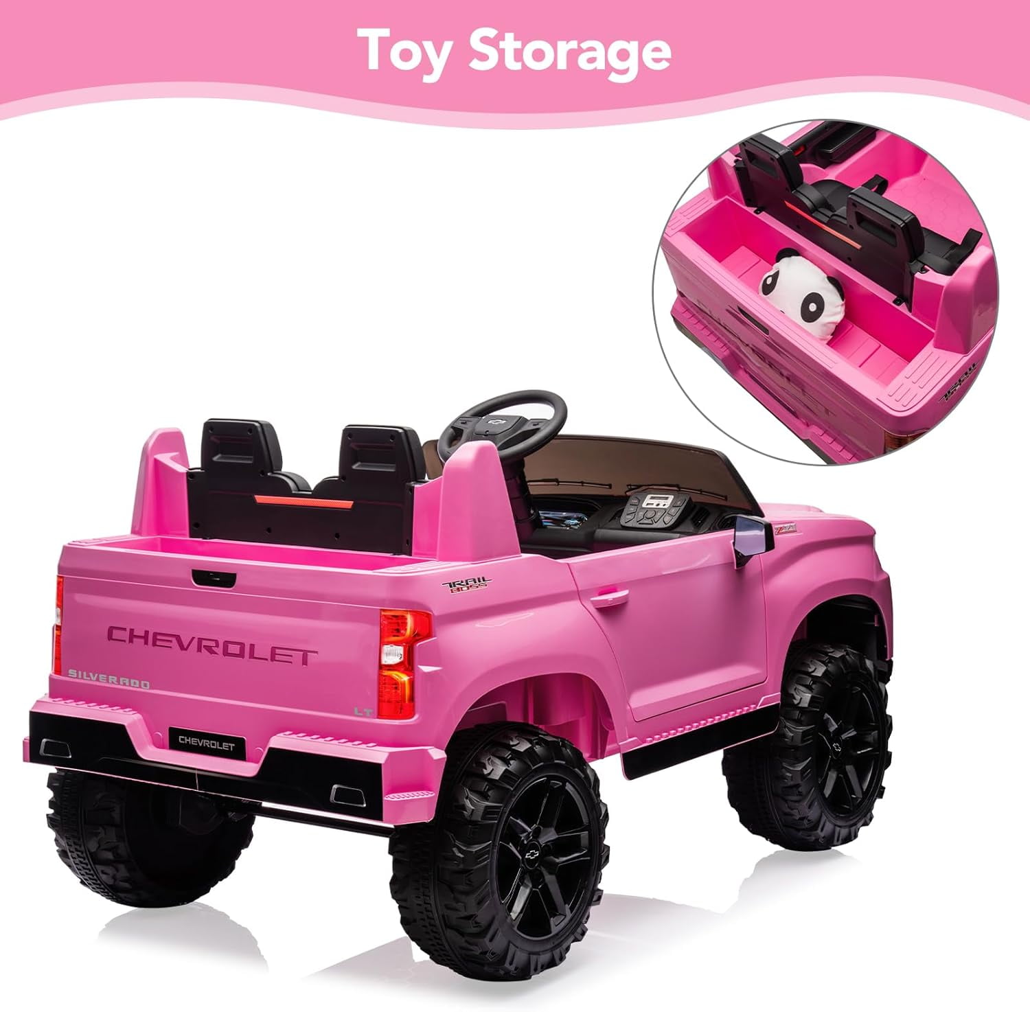 Rugerasy Powered Ride-Ons,2 Seaters Ride On Car, 24V Electric Car with ...