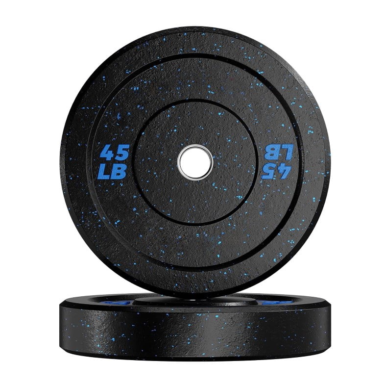 Rugerasy Rubber Olympic Bumper Weights Plates,2 In Barbell Plates,45LB ...
