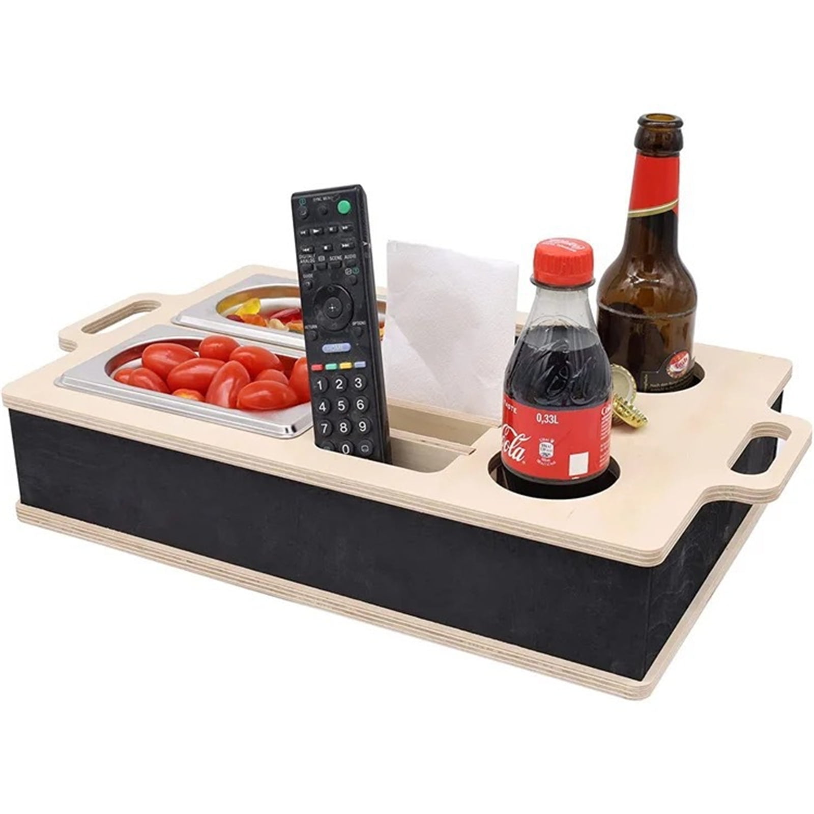 Rugerasy Sofa Armrest Tray, Sofa Tray Table For Couch, Snack Table With ...