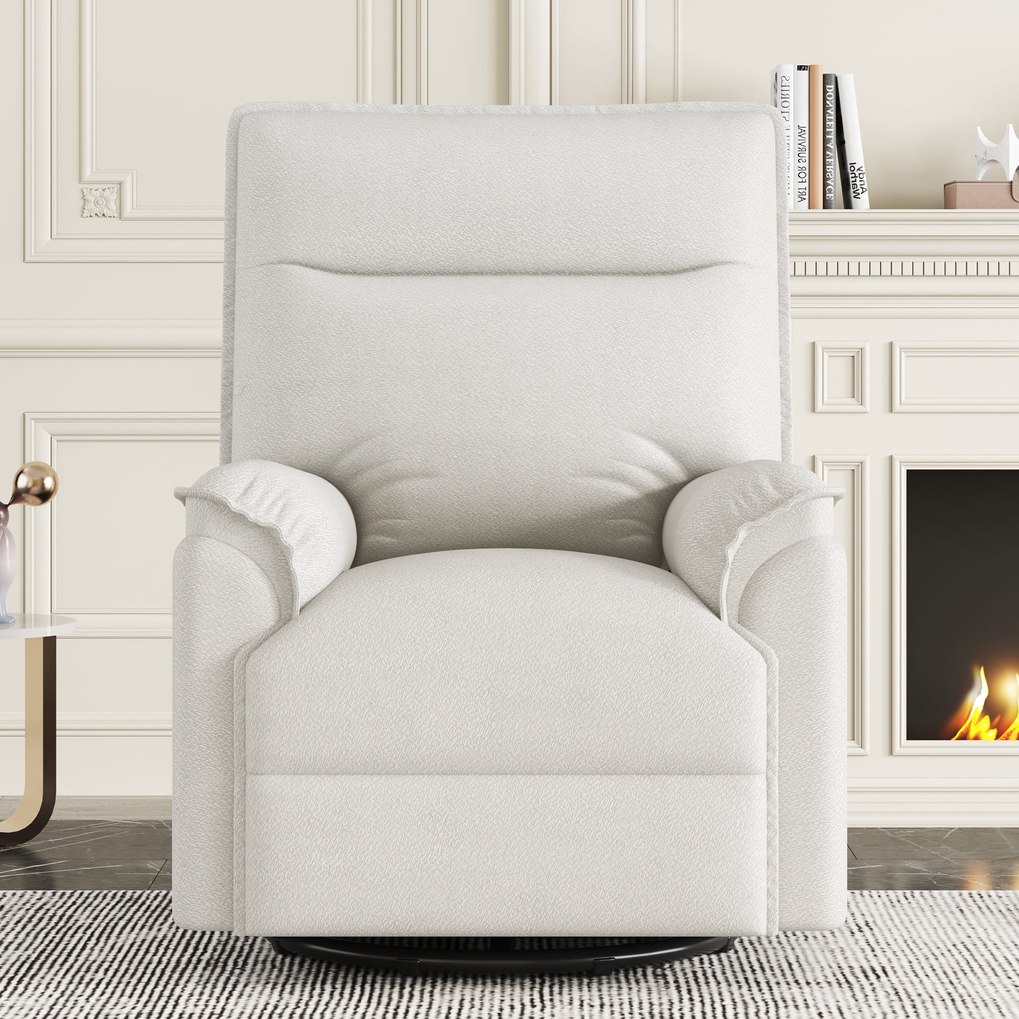 Rugerasy Swivel Recliner, Rocker Recliner Chair With Wide Padded ...