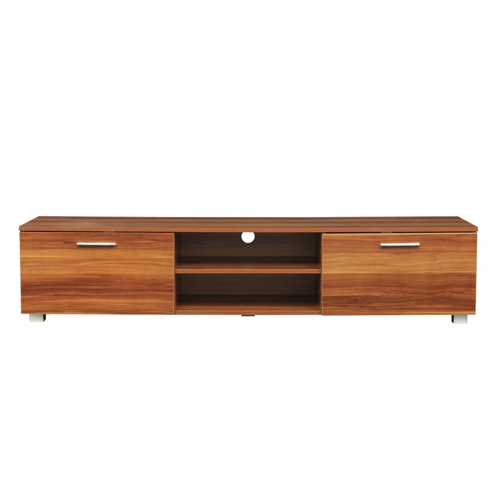 Rugerasy TV Stand, Television Stands With 2 Drawers, Open Shelves ...