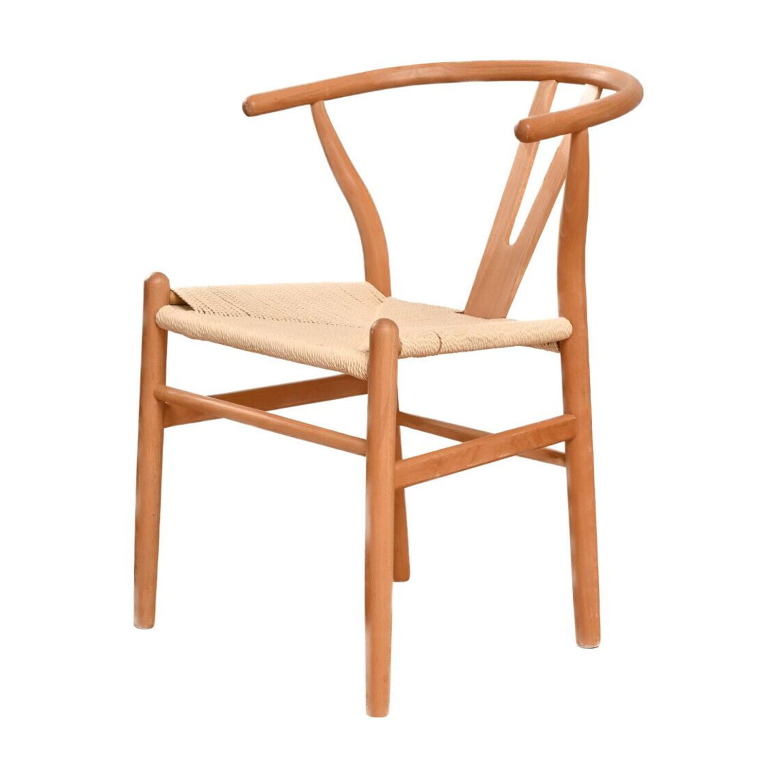 Rugerasy Wooden Wishbone Chairs For Dining Room, Mid Century Solid Wood ...