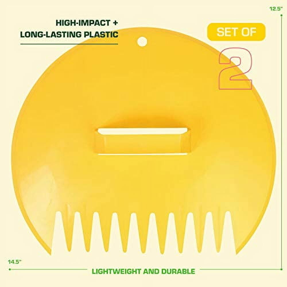 Rugg Original Leaf Scoops Large Size Hand Rake Claws For Debris & Yard ...