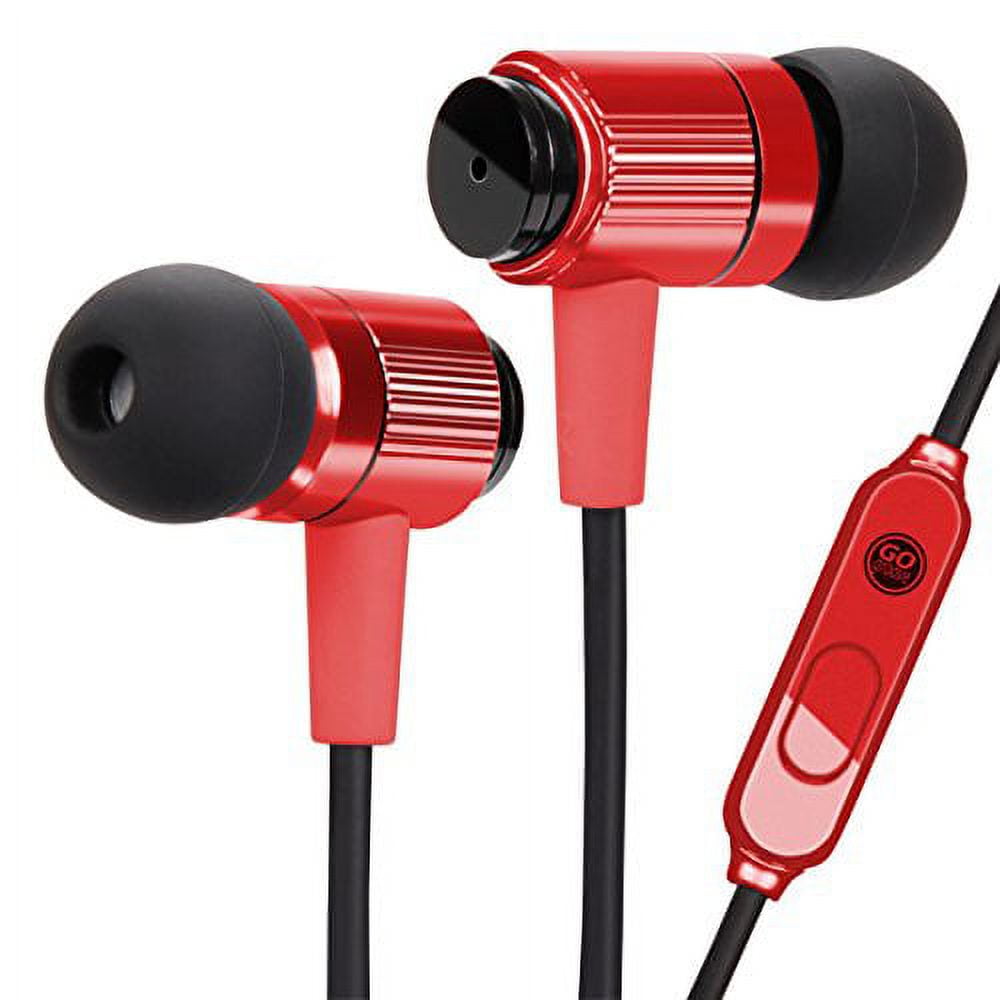 Rugged AudiOHM RNF Red Ergonomic Earbud Headphones with Lifetime ...