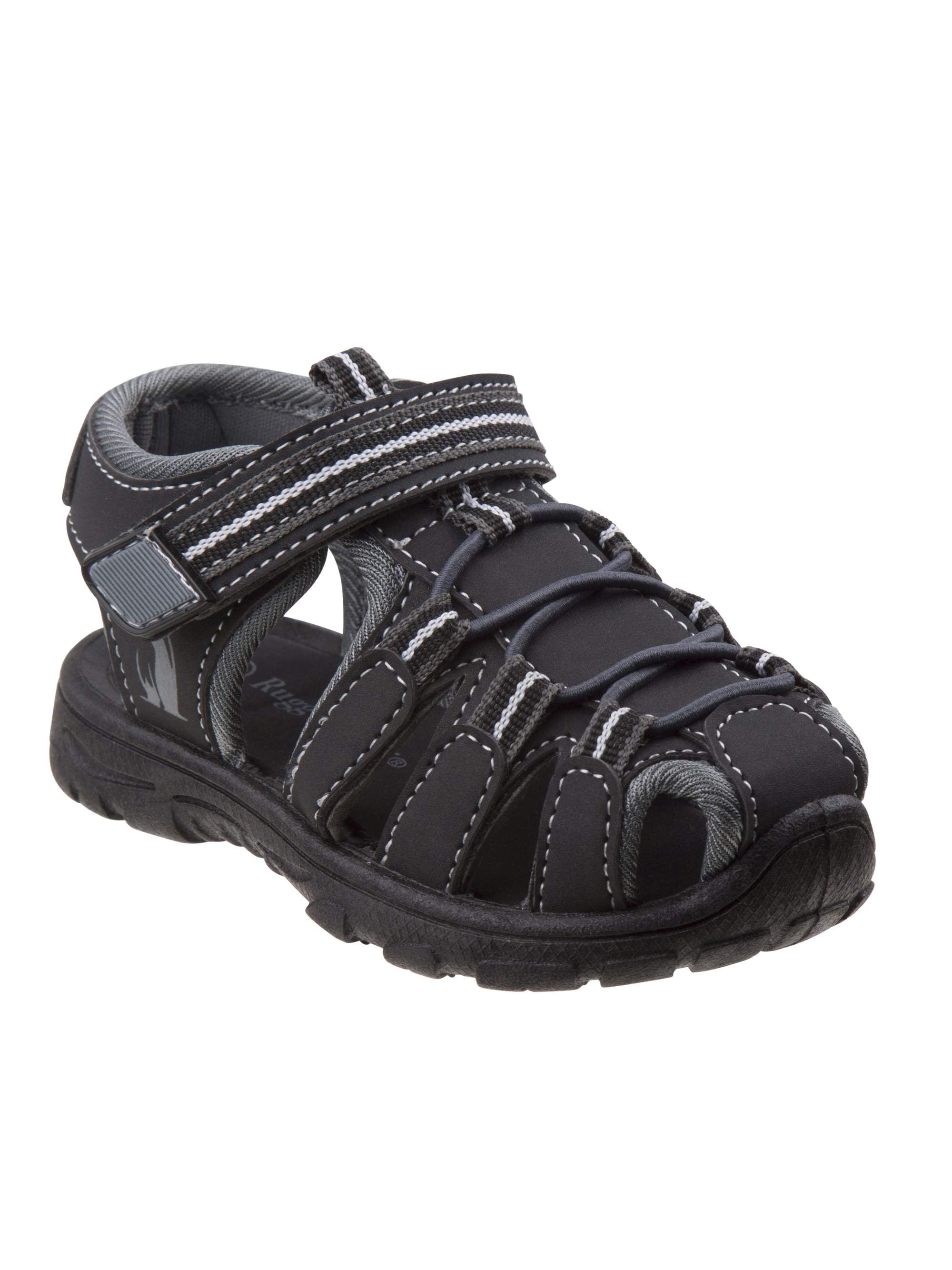 Rugged Bear Boy Closed Toe Hook & Loop Fisherman Style Sport Sandals ...
