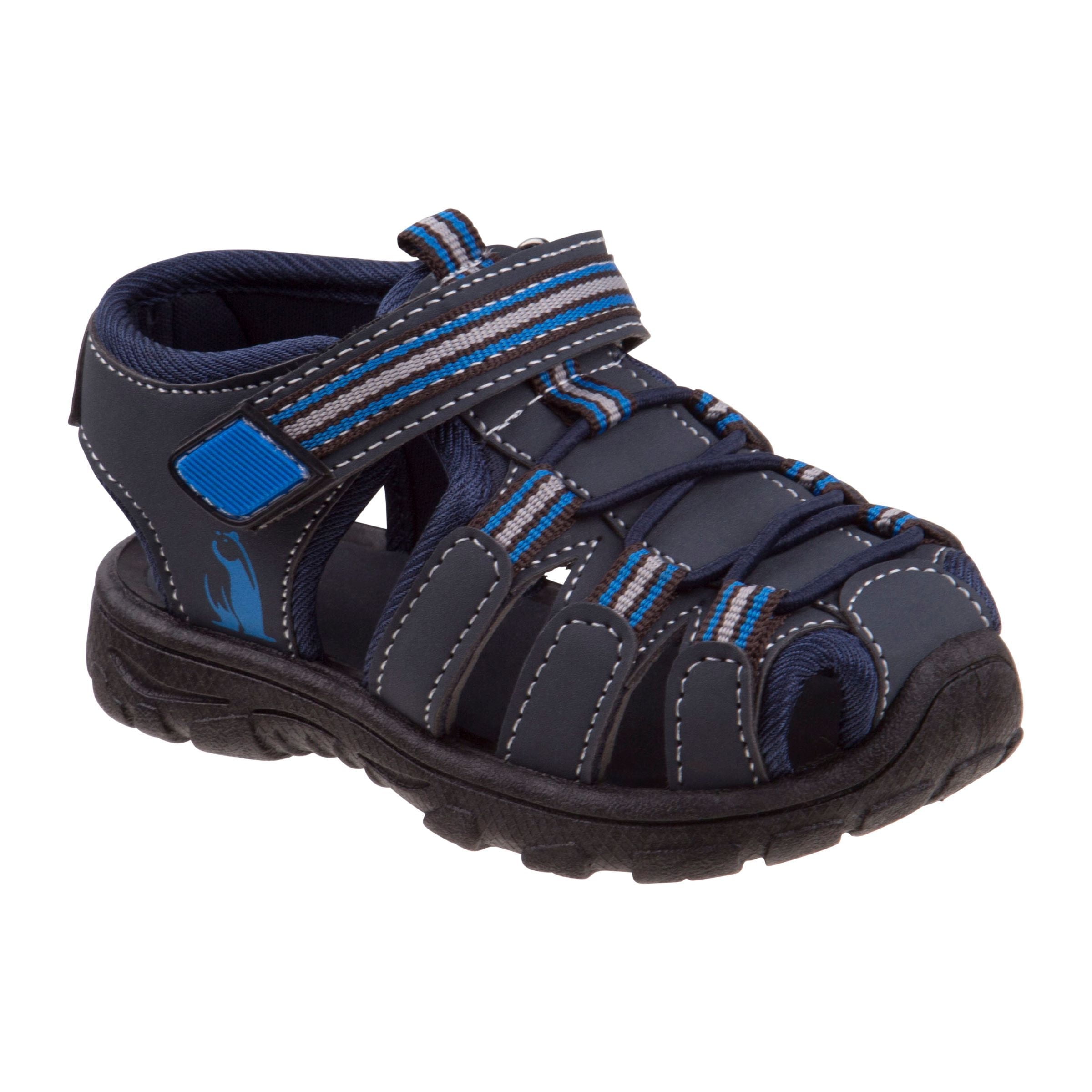Rugged Bear Boy Closed Toe Hook & Loop Fisherman Style Sport Sandals ...