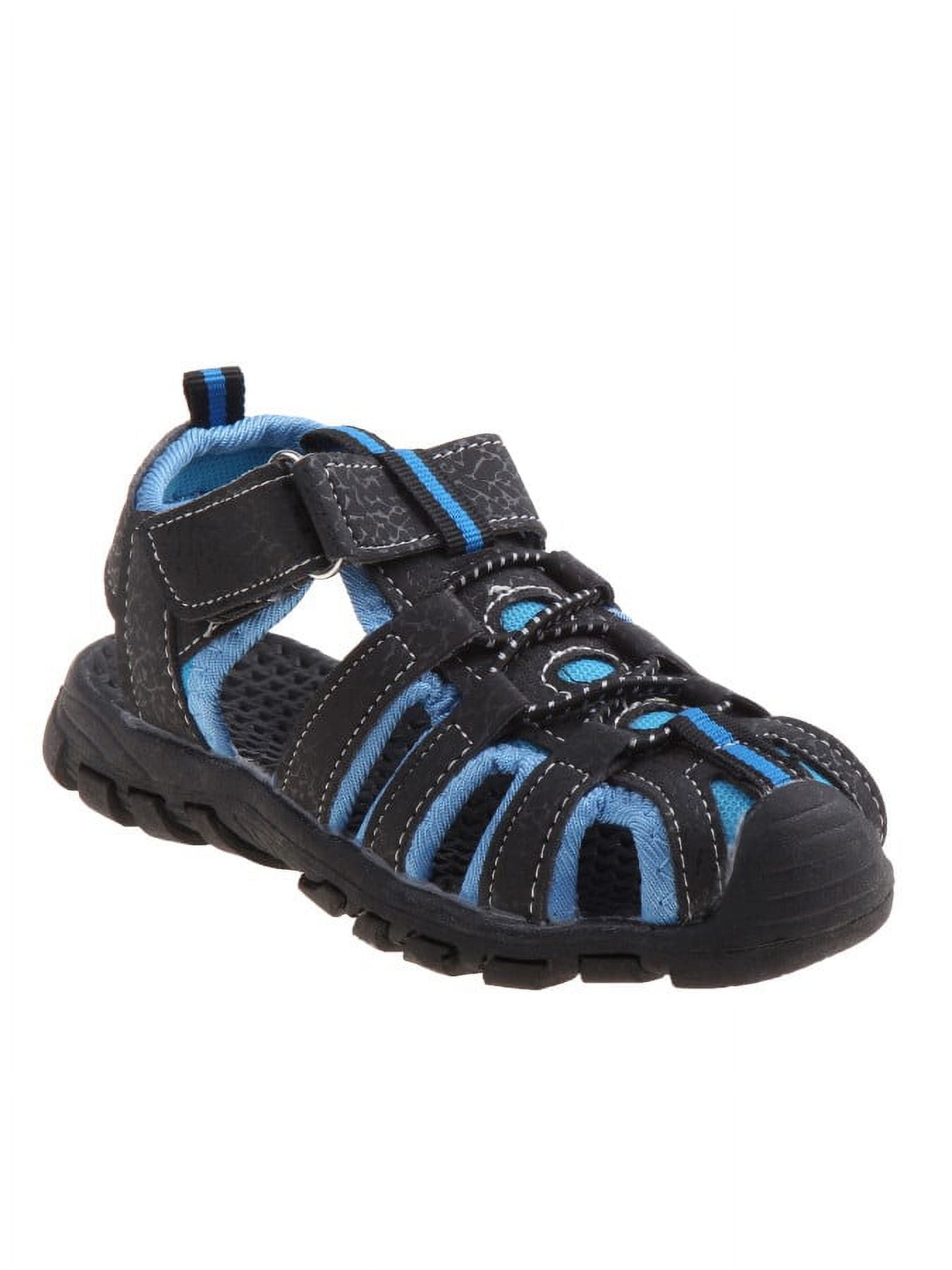 Rugged Bear Boy Closed Toe Kids Sport Sandals, Black Blue, 3 - Walmart.com