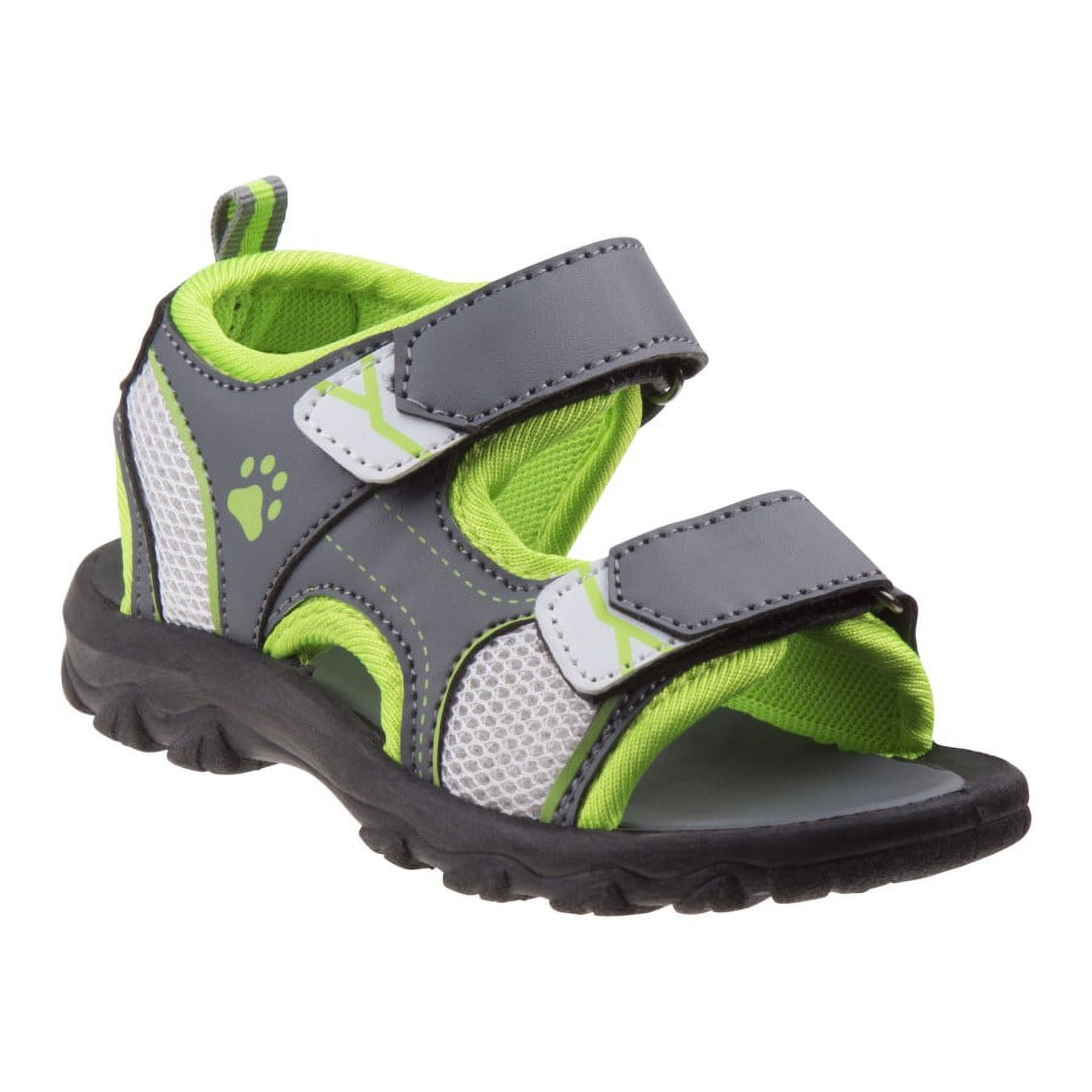 Rugged Bear Boys' Double Hook & Loop Open Toe Sport Sandals (Little ...