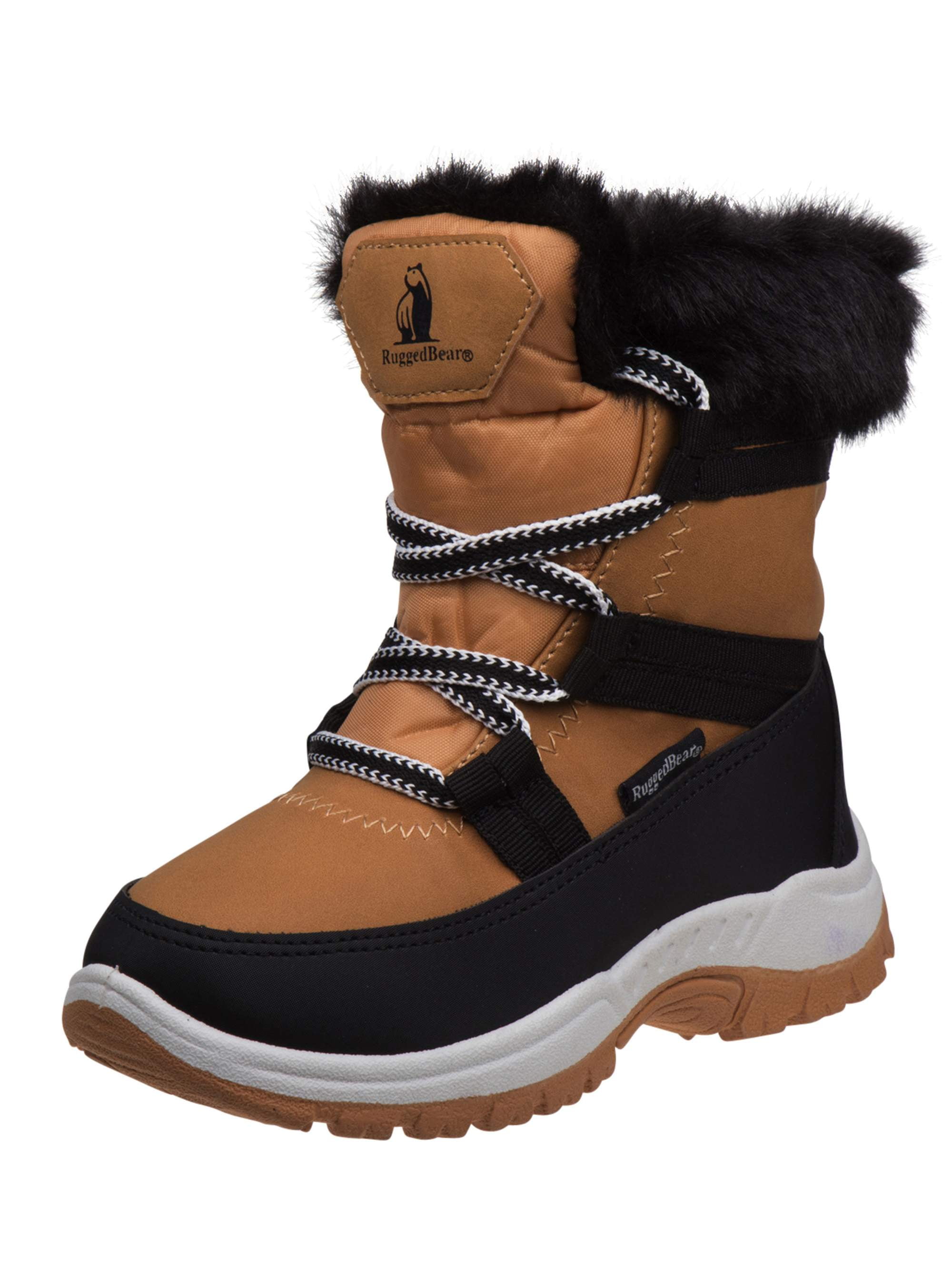 Rugged Bear Boys Lace Up Snow Boots - Walmart.com