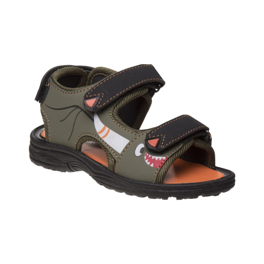Rugged Bear Hook & Loop Toddler Boys Open Toe Sport Sandals - Olive, 6 ...