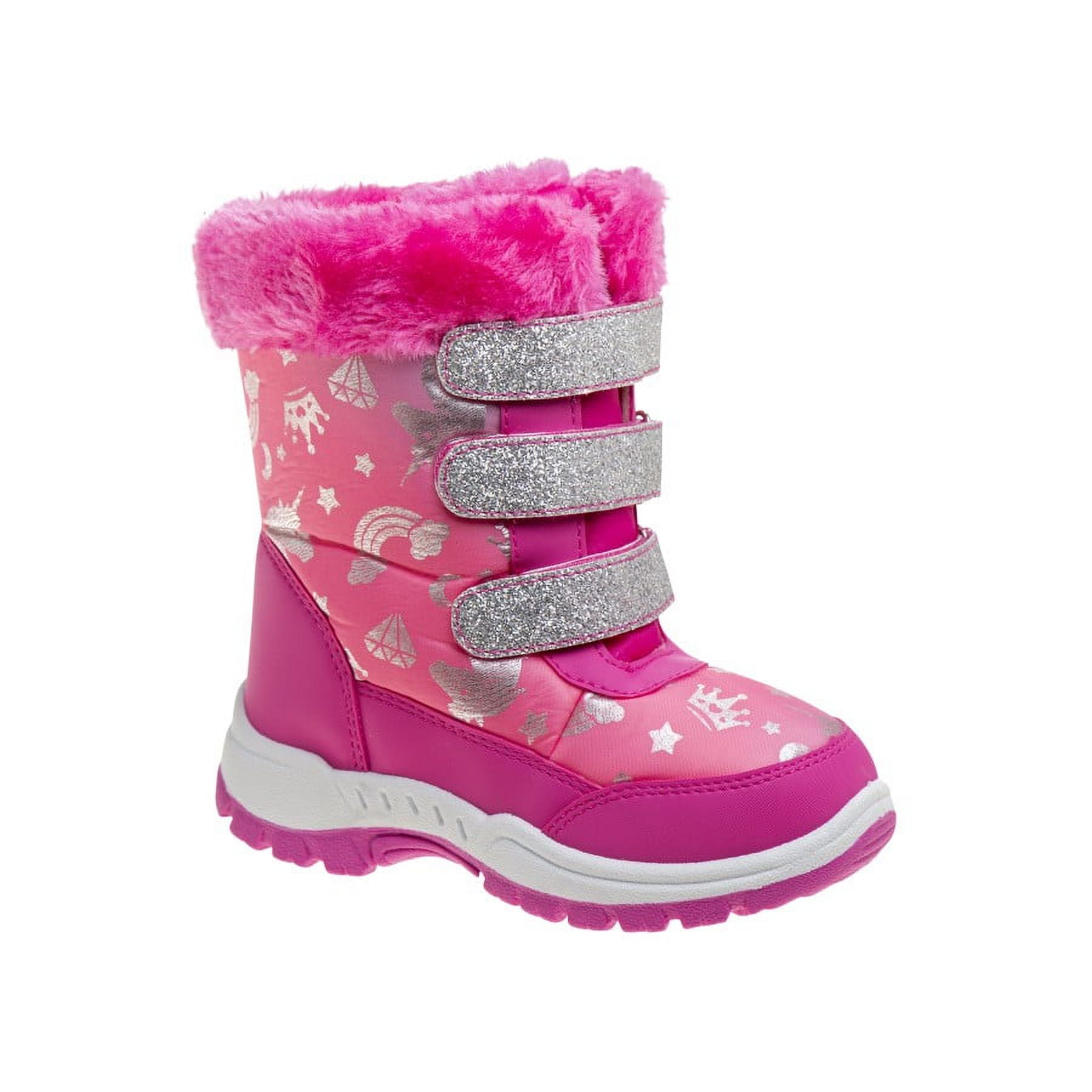 Rugged Bear Little Kids Girls Snow Boots - PinkMulti, 9 - Walmart.com