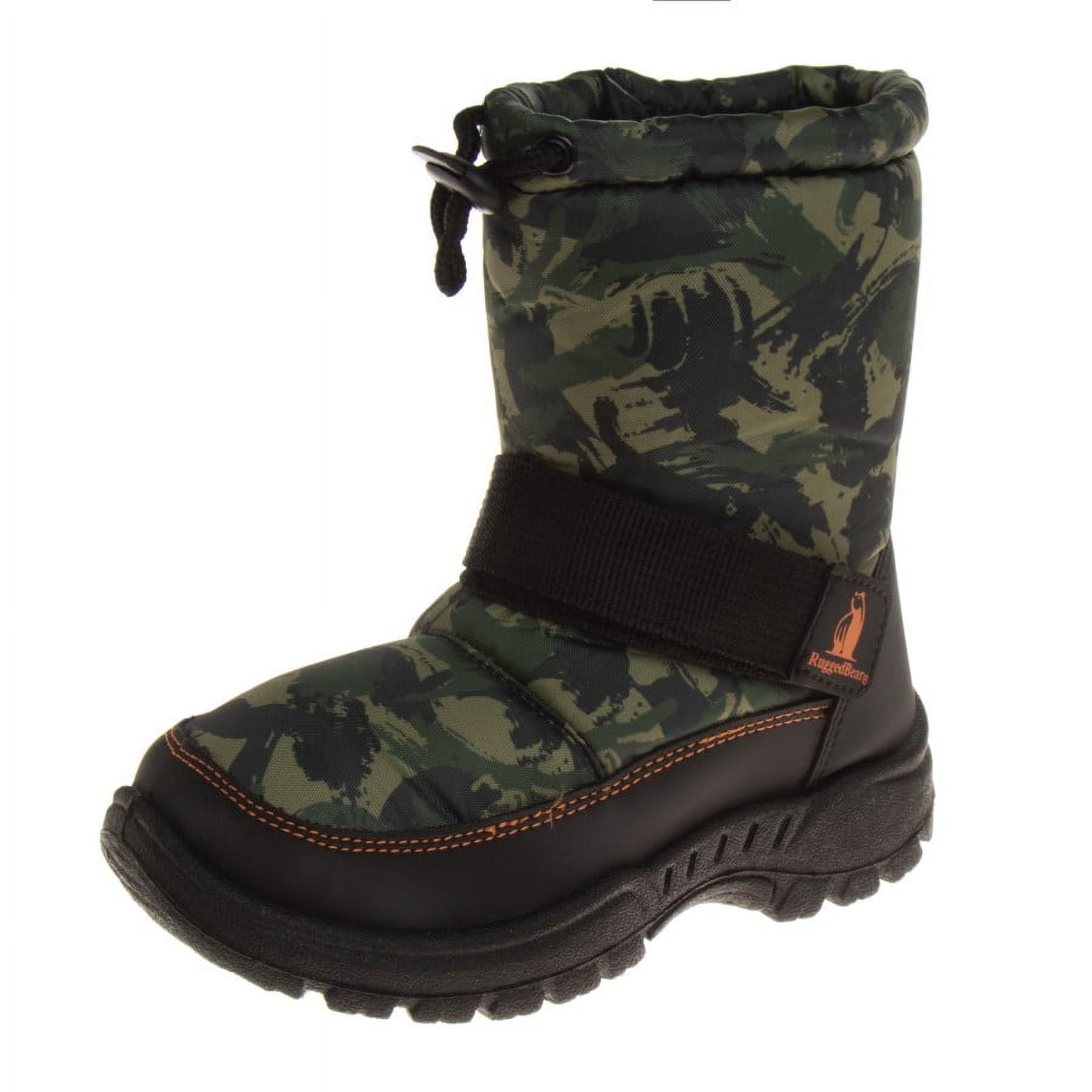 Rugged Bear Toddler Kids Boys Synthetic Snow Boots with Bungee Cord ...