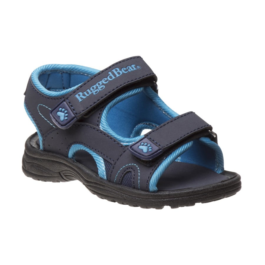 Rugged Bear double adjustable hook and loop Boys Kids open-toe sport ...