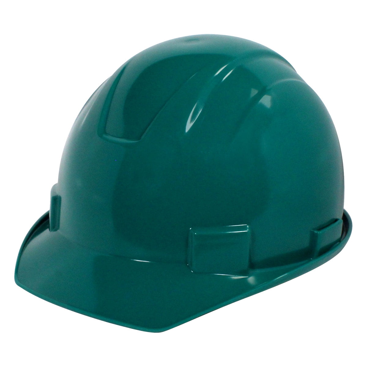 Rugged Blue Adult Male Defender 4-Point Ratchet Hard Hat Cap - Green ...