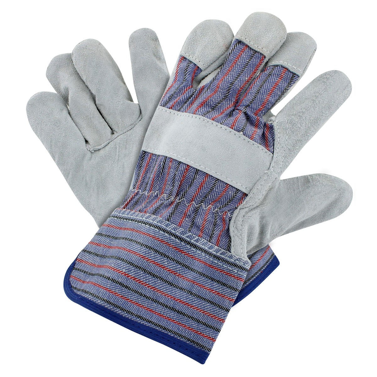 Rugged Blue Leather Palm Work Gloves - XLarge - Walmart.com