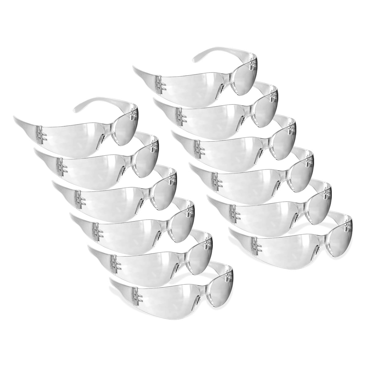 Rugged Blue Protective Eyewear Diablo Safety Glasses - Clear 12PK ...