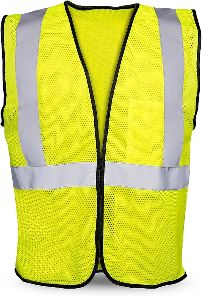 Rugged Blue Type R Class 2 High-Vis Economy Mesh Safety Vest, High-Vis ...