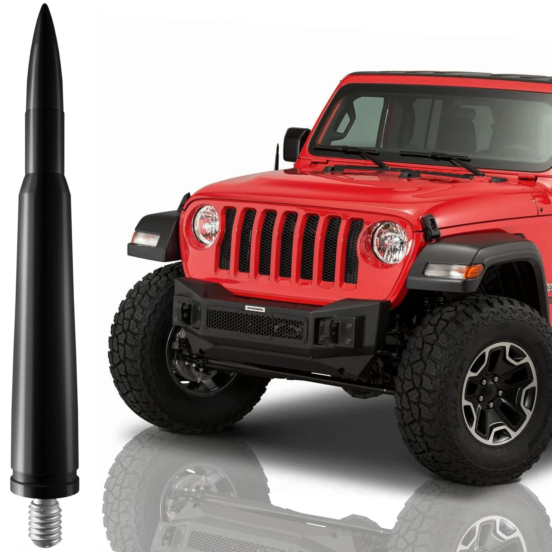 Rugged Bullet Antenna for Jeep Wrangler Gladiator 2007-2023 - Walmart.com