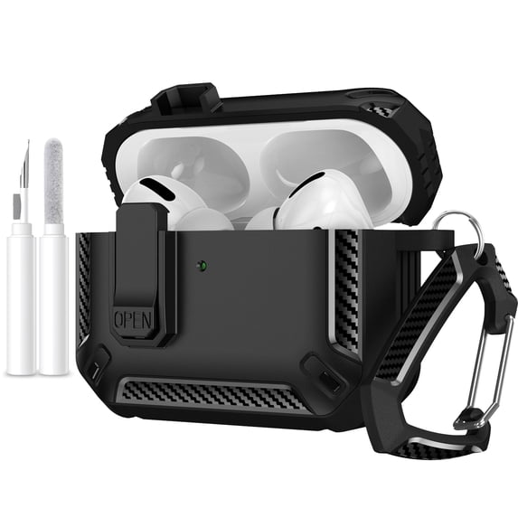 Rugged Case for Apple AirPods 4 2024, with Keychain & Cleaning Kit ...
