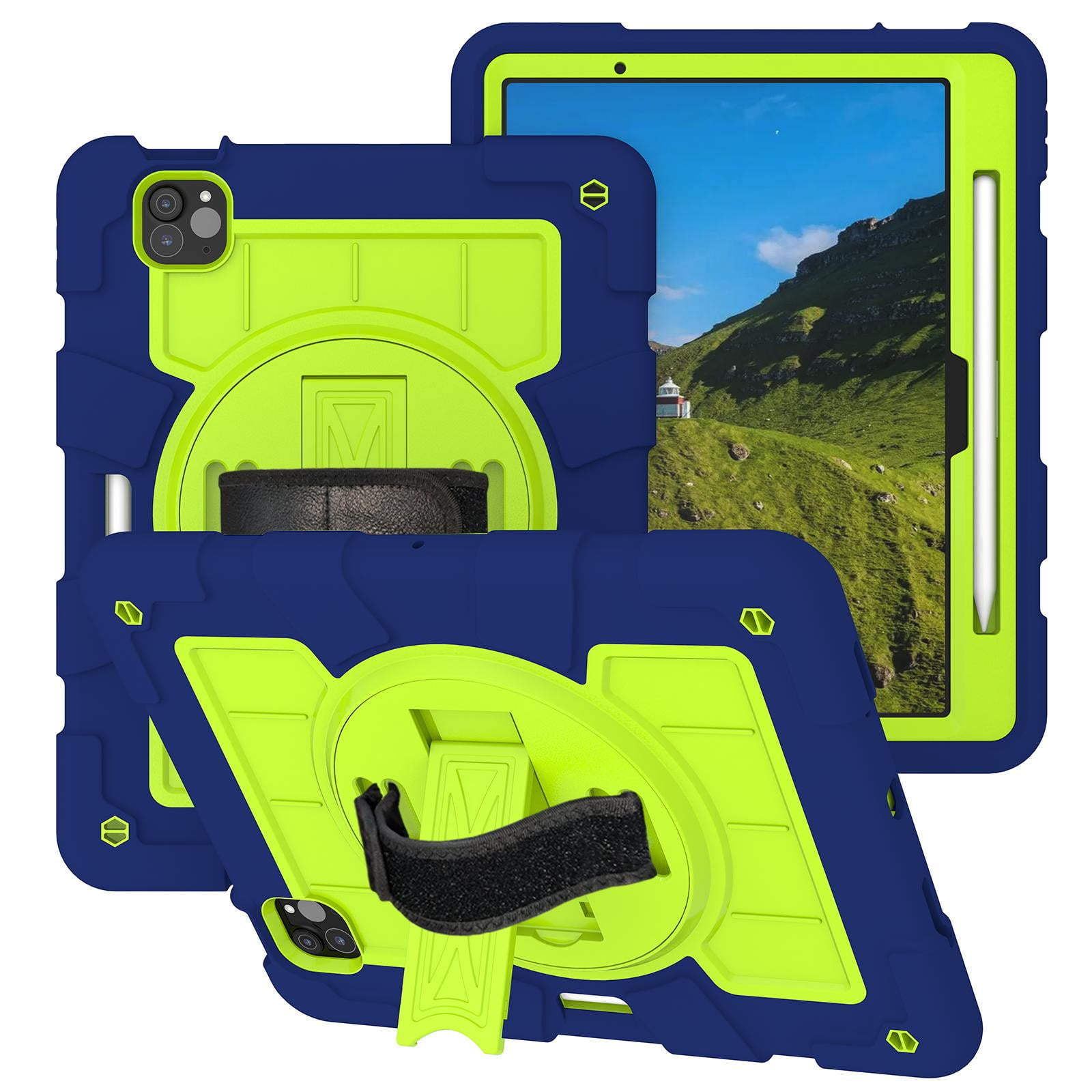 Rugged Case for iPad Air 11 Inch 2024 A2902/A2899/A2900, Heavy Duty ...