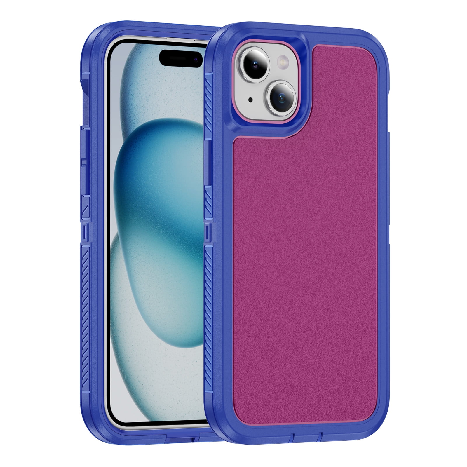 Rugged Case for iPhone 14 Plus, Heavy Duty Double Layer Toughness ...