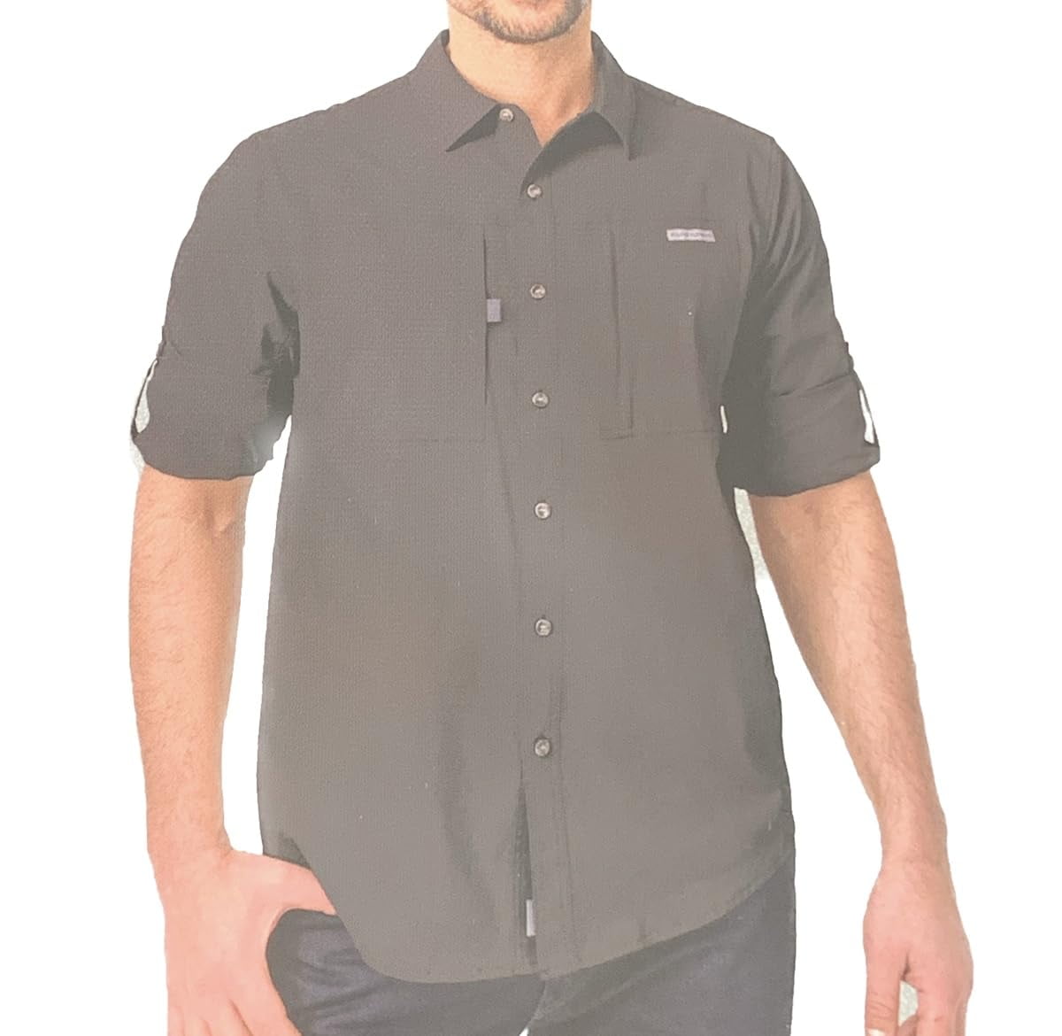 Rugged Elements Men's Button Up Long Sleeve Guide Shirt (US, Alpha ...