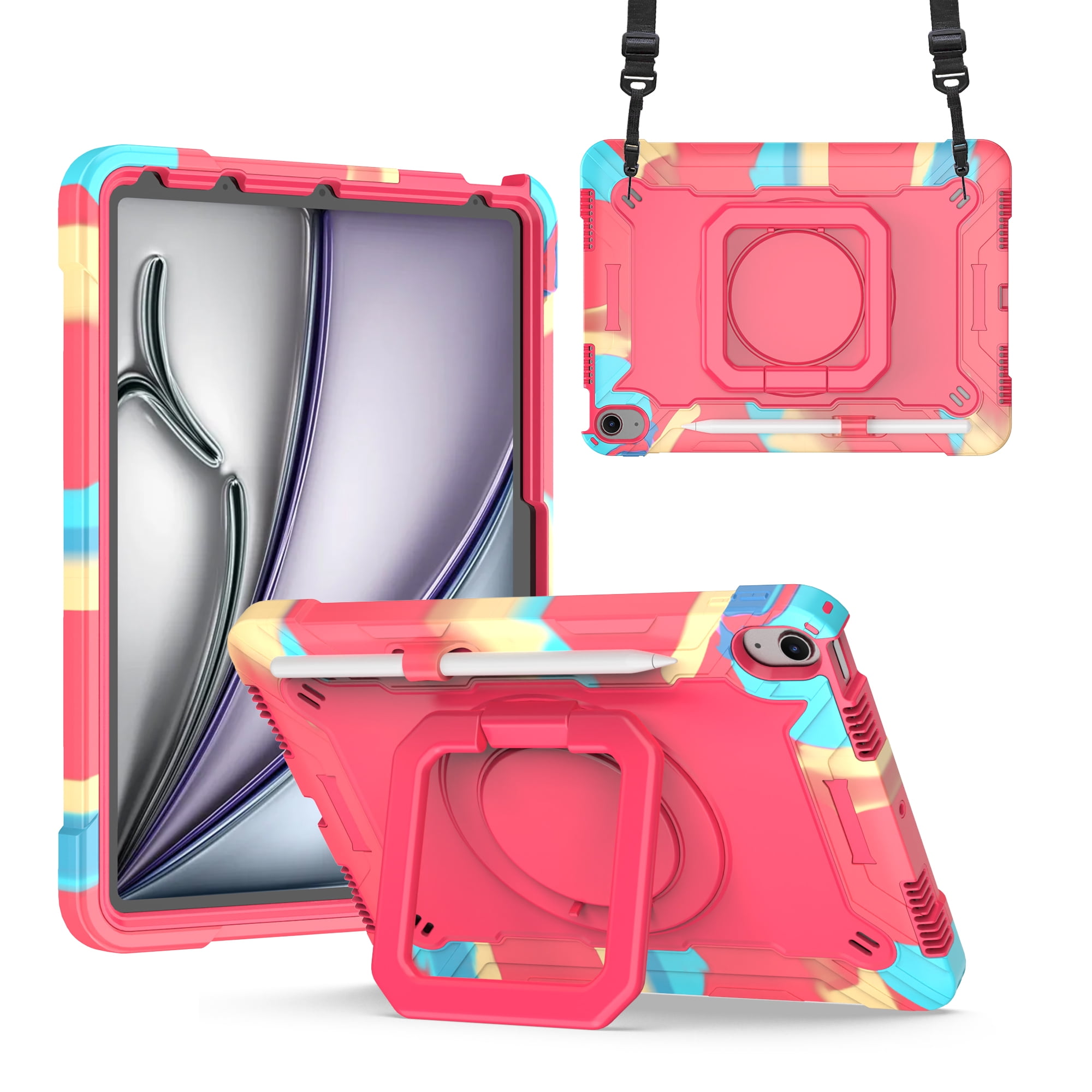 Rugged Kids Case for iPad Pro 11 Inch 5th Generation 2024, Heavy Duty ...