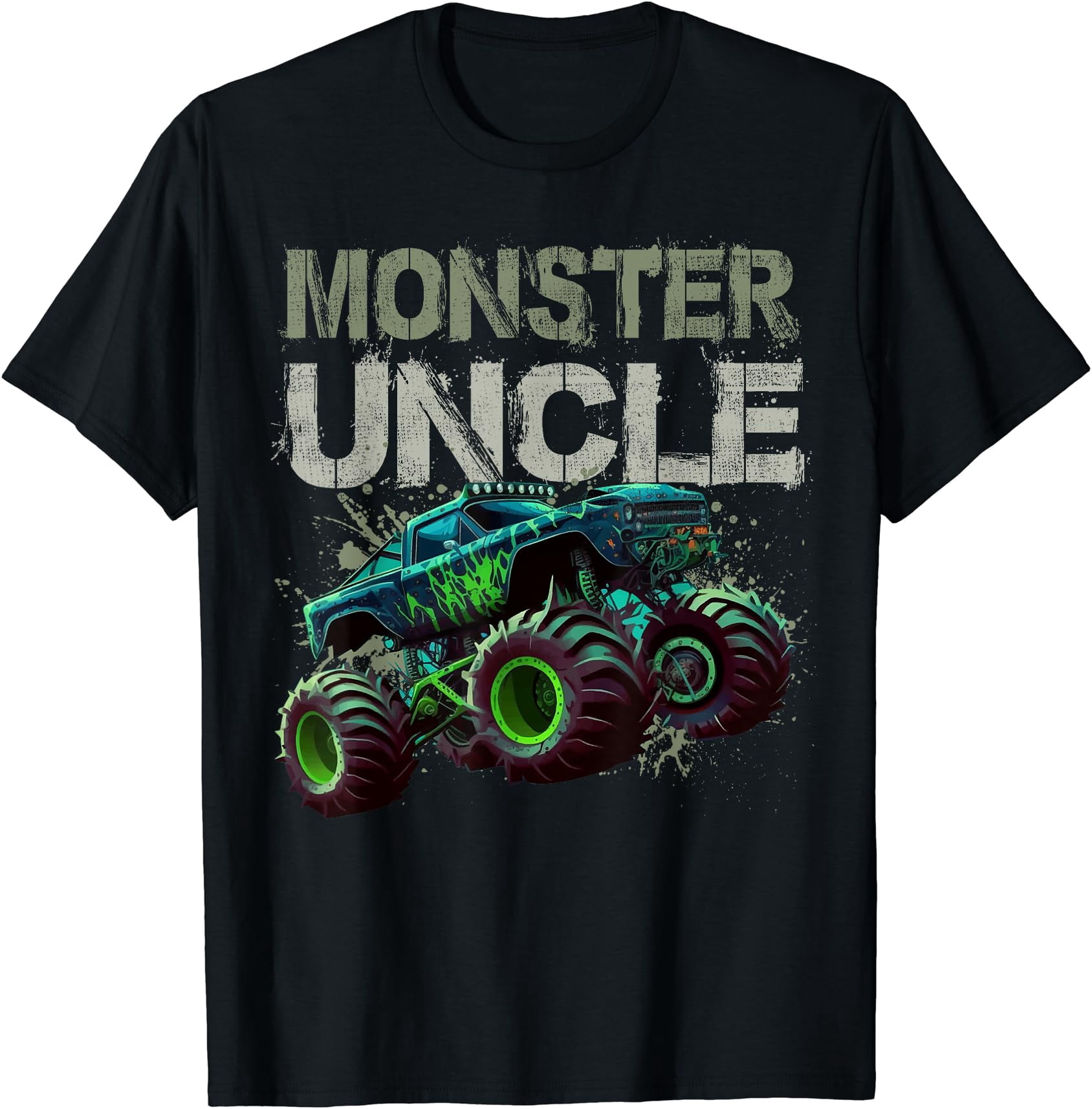 Rugged Monster Truck T-Shirt for Uncle, Family Matching & Truck Lovers ...
