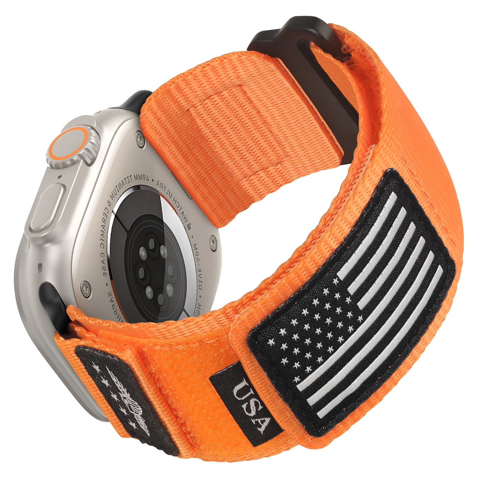 Rugged Nylon for Apple Watch Ultra 2 Band iWatch Bands Men,Soft Woven ...
