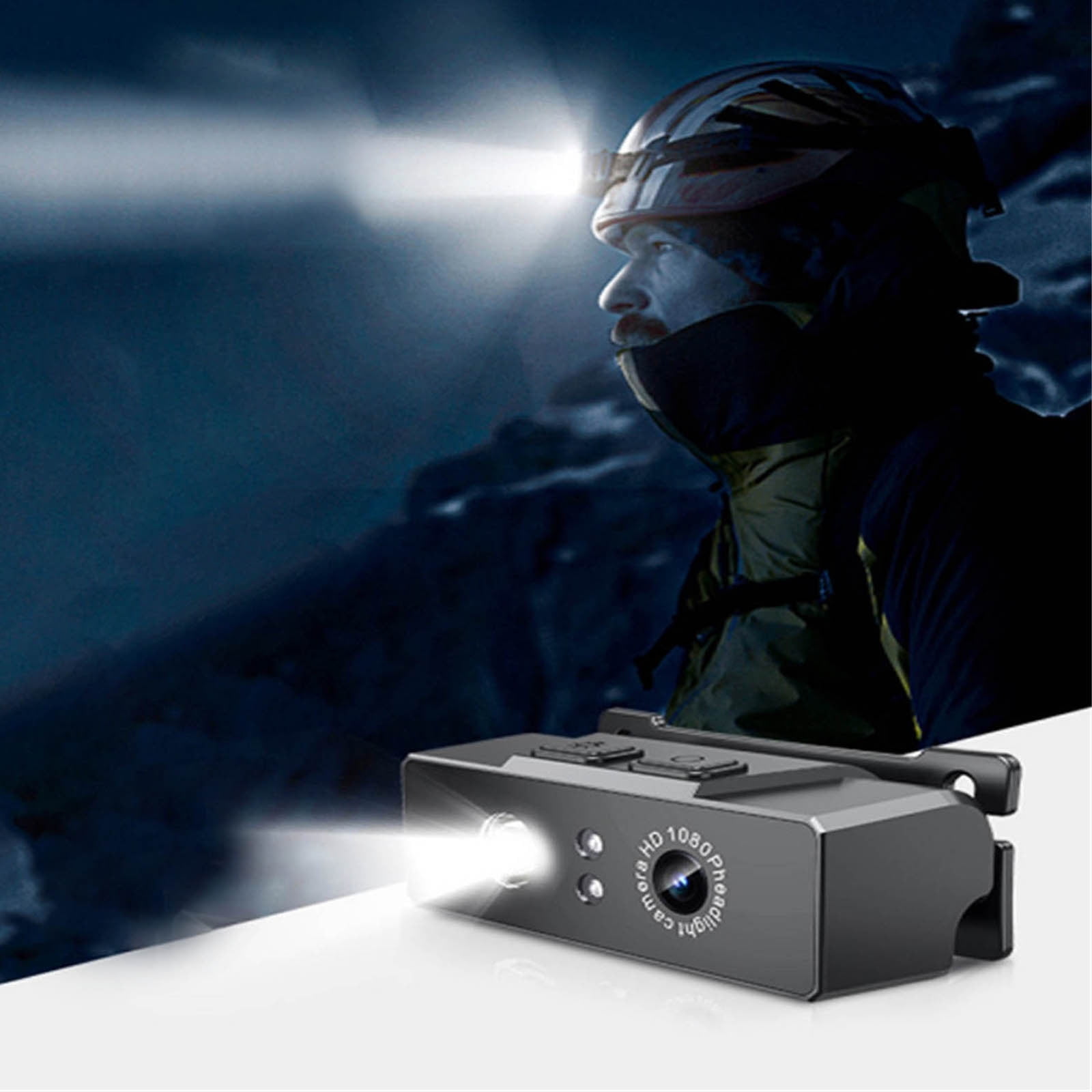 Rugged Outdoor Camera, Helmet Mount Action Cam, 1080P HD Video, Built ...