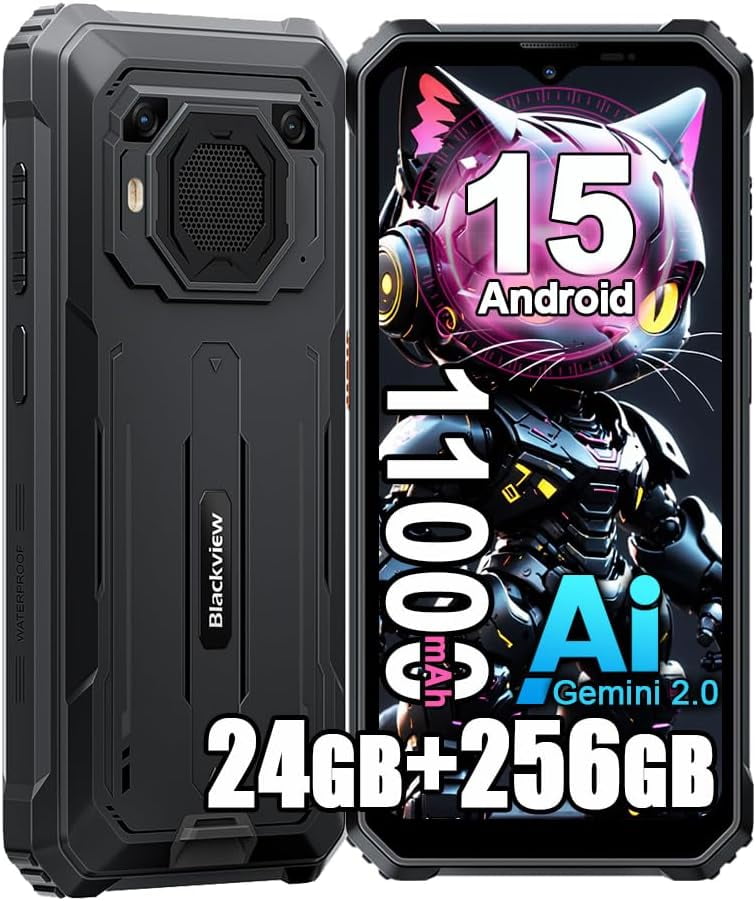 "Blackview BV7100 New Rugged Unlocked Cell Phone, 13000mAh, 128GB ROM ...
