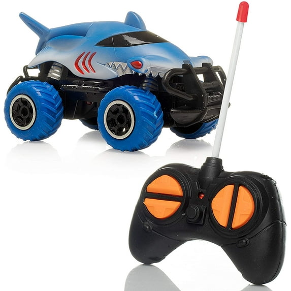 Rugged Racers Remote Control Shark Race Car Toy – Kids RC Toy Car ...